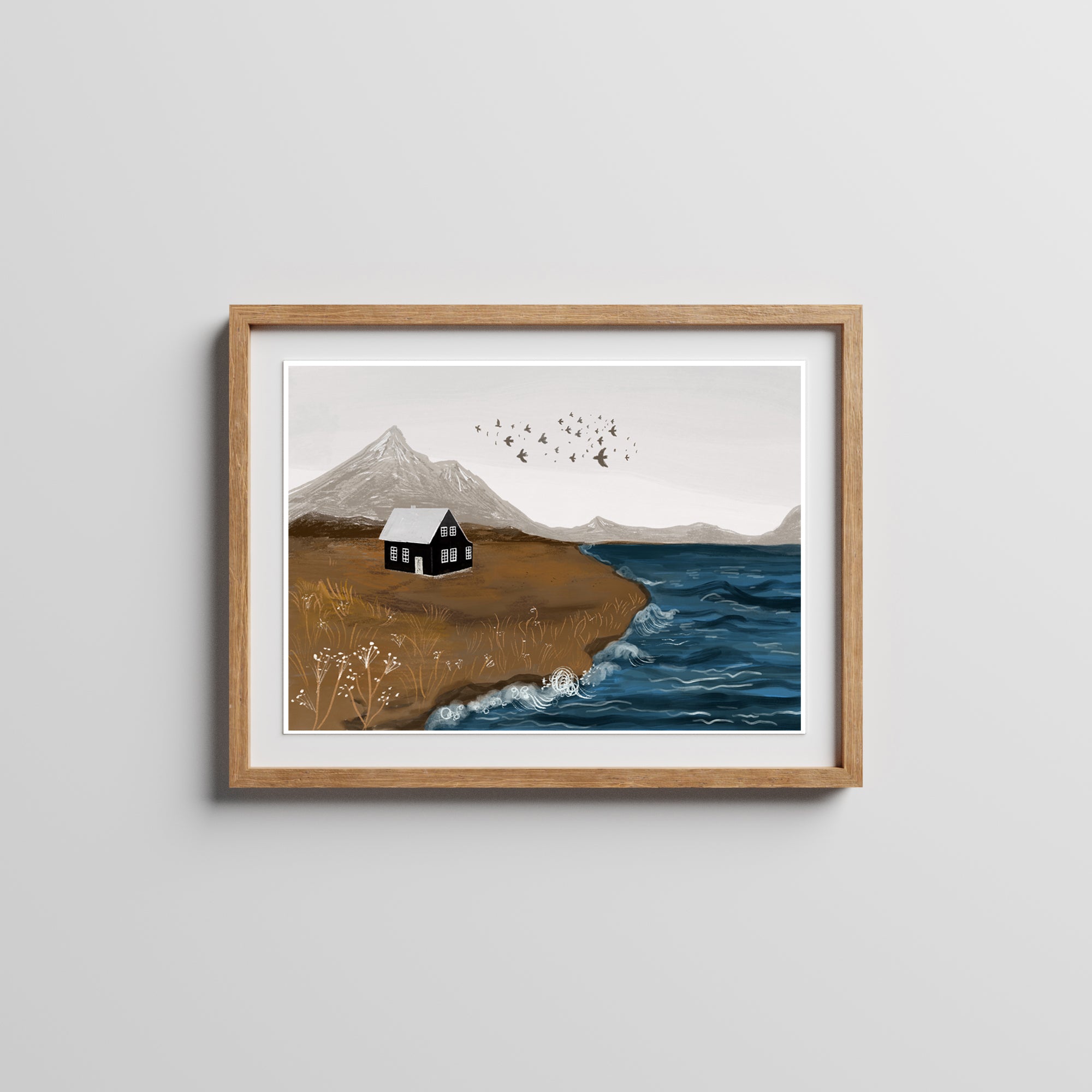 Icelandic Cottage Print – Charis Raine | Illustrated Paper Goods & Gifts